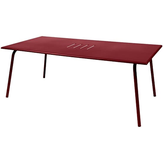 Table de jardin Fermob Monceau rectangulaire 8 Pers - piment - Gamm vert