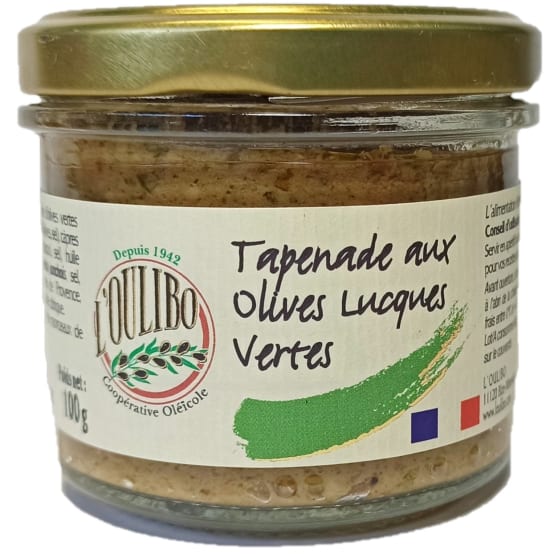 Tapenade aux olives AOP Lucques vertes Oulibo 100 g - Gamm vert