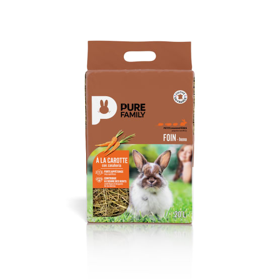 Foin carotte 20 L PURE FAMILY - Gamm vert