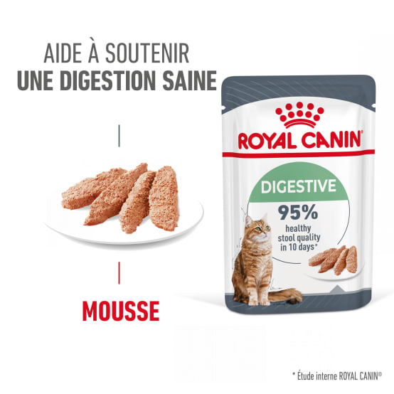 ROYAL CANIN DIGESTIVE CARE MOUSSE CHAT ADULTE SANTE DIGESTIVE - Gamm vert