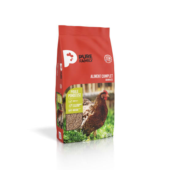 Aliment complet poule pondeuse PURE FAMILY - Gamm vert