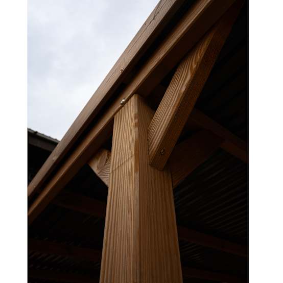 Carport Bois Traité 2 Voitures DOUBLE VICTOR - Cerland - Gamm vert