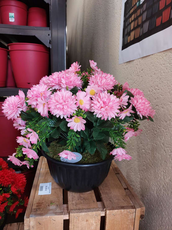 Ecloz - Composition Solene Rose, Ø. 42 cm - Gamm vert