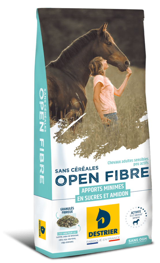 Aliment complémentaire pour Chevaux et Poneys OPEN FIBRE (sans céréales ...