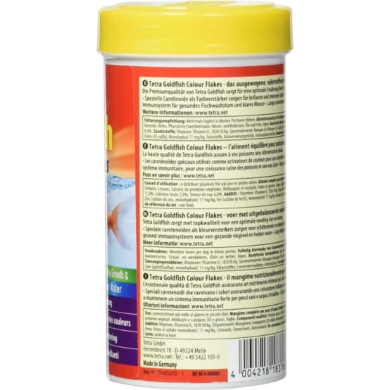 Aliments complets en flocons pour poissons rouges 250 ml - TETRA - Gamm ...