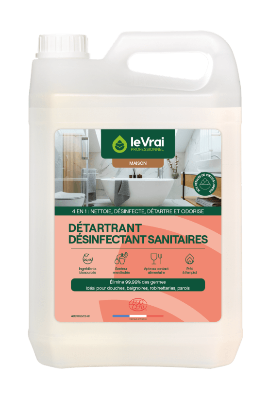 Détartrant Désinfectant Sanitaires 5L - Le Vrai Professionnel - Gamm vert