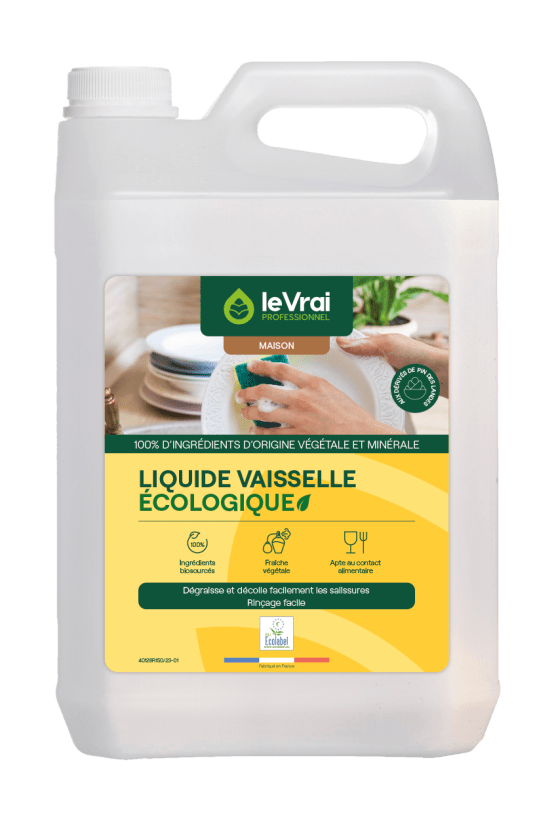 Liquide Vaisselle Ecologique 5L - Le Vrai Professionnel - Gamm vert