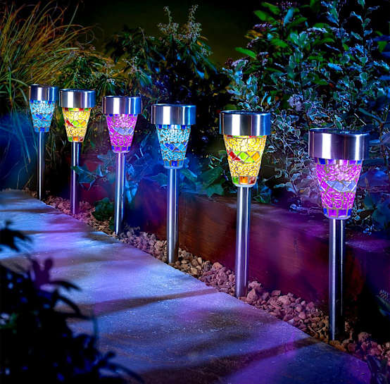 Balise solaire déco plastique 1 lumen rose - ECLOZ - Gamm vert