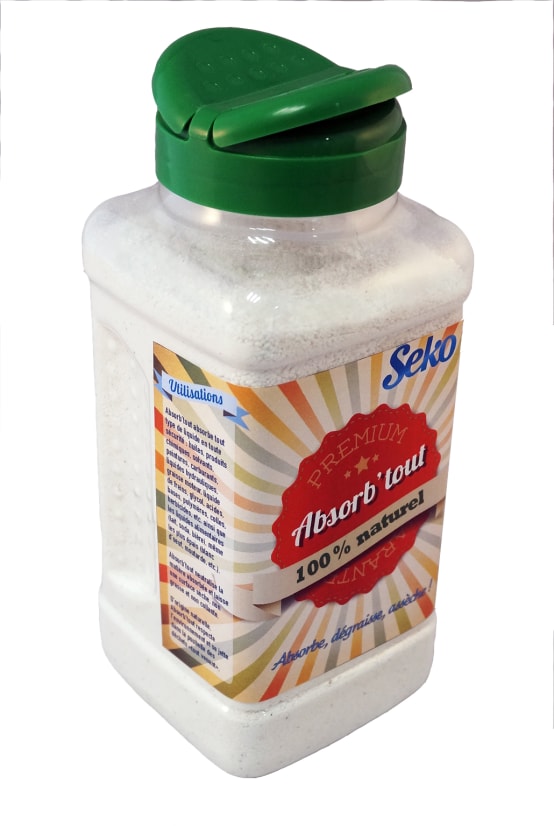 Absorb'tout poudre absorbante bidon de 1L - Seko - Gamm vert