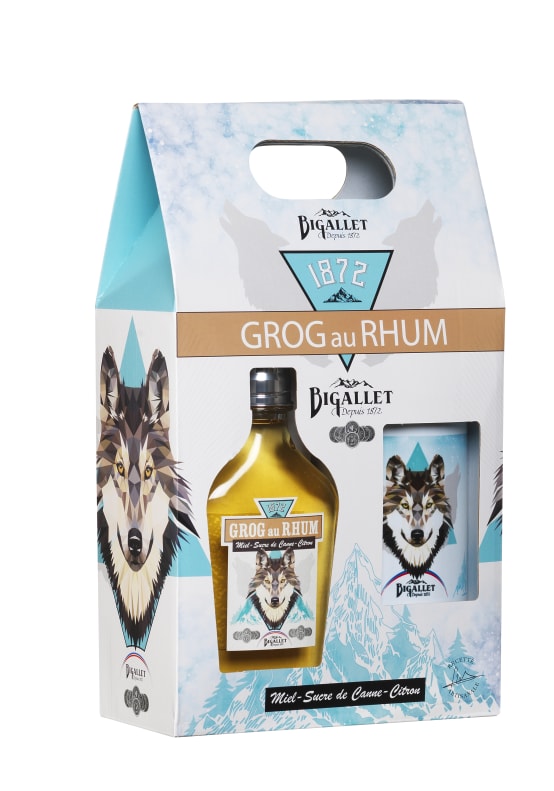 Coffret grog au rhum 35° 20 cl + mug - Bigallet - Gamm vert