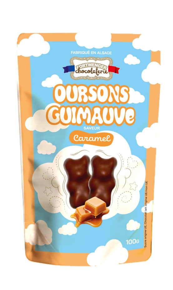 Oursons guimauve caramel 100 g - Fortwenger - Gamm vert