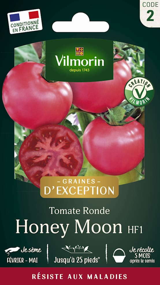 Tomate Honey Moon F1 serie 2 sachet graines 0,1 g - Vilmorin - Gamm vert