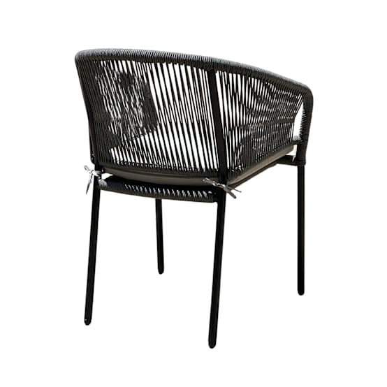 Fauteuil de jardin acier corde anthracite Fancy ECLOZ - Gamm vert