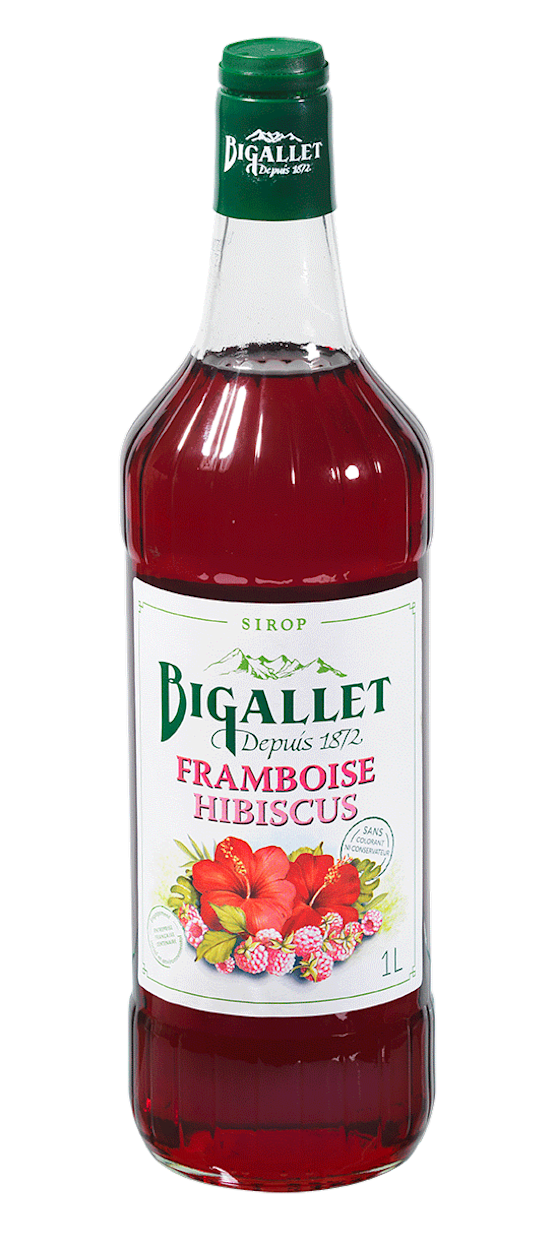 Sirop framboise - hibiscus 1 L - Bigallet - Gamm vert